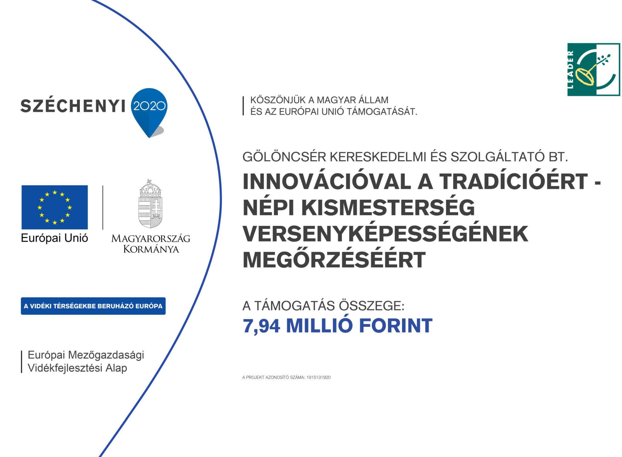 Pályázati információk - Horváth Csaba fazekas mester